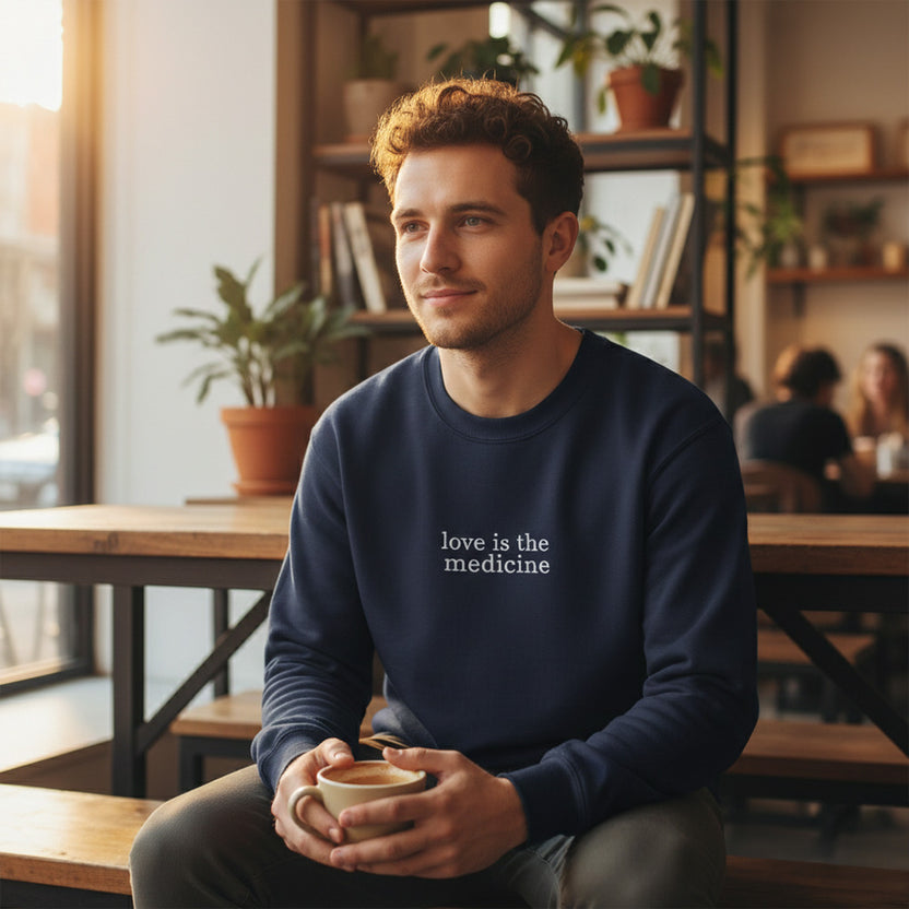 Love Is The Medicine Crewneck | Good Thomas x Fiber Wild – Good Thomas™
