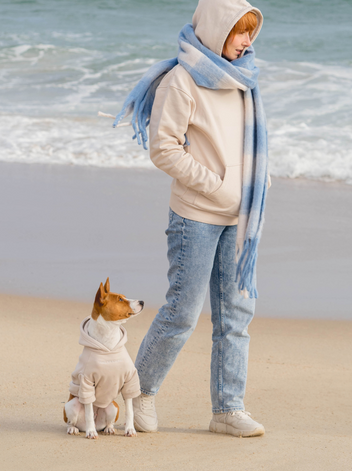 Embroidered Plush Robe by Dog Threads | Matching Owner & Big Dog ...