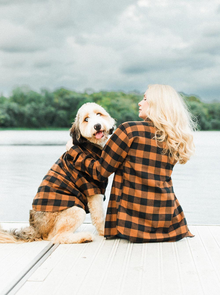 Lodge Flannel by Dog Threads | Matching Flannels for Dog and Owner ...