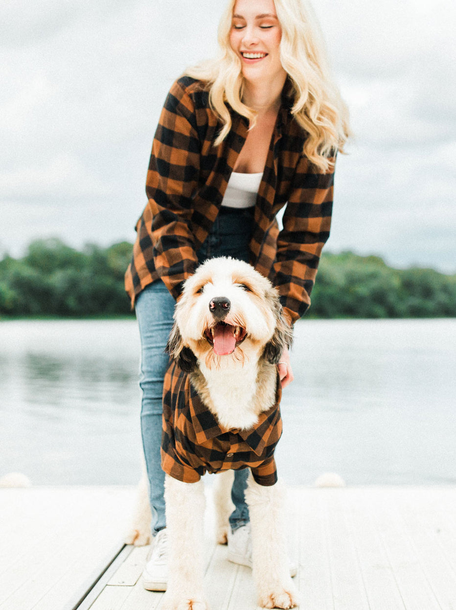 Lodge Flannel by Dog Threads | Matching Flannels for Dog and Owner ...